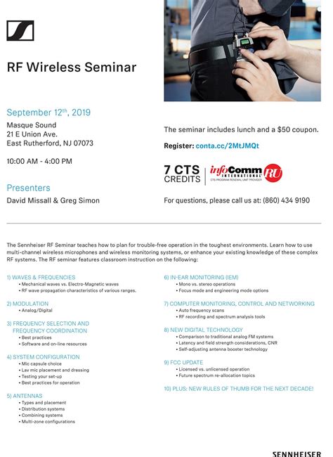 Sennheiser Rf Wireless Seminar Tsdca
