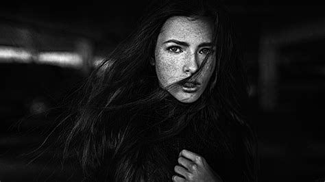 Georgiy Chernyadyev Women Anastasia Scheglova Monochrome Hair In Face