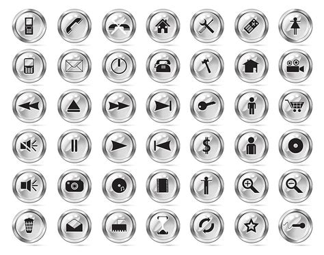 ชุดเวกเตอร์ปุ่มมันวาว Ai Eps Uidownload