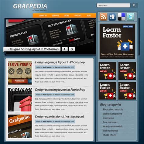 20 high quality photoshop web design tutorials web design ledger
