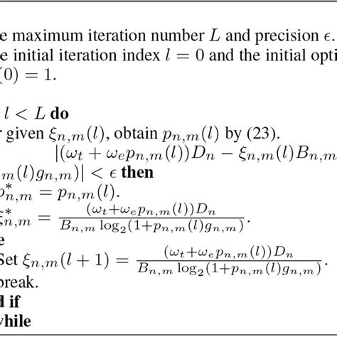 algorithm 2 lagrange dual decomposition‐based computation resource