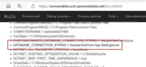 Deployment My Environment Variables Are Not Recognized In Azure Asp