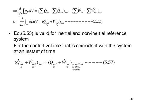 Ppt Chapter 5 Flow Analysis Using Control Volume Finite Control