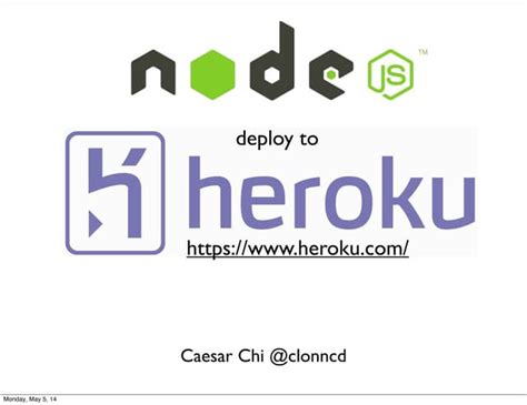 Nodejs App Deploy To Heroku Paas Ppt