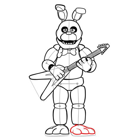 How To Draw Bonnie FNaF Sketchok Easy Drawing Guides