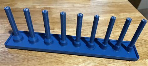 Gridfinity Peg Standing Metric Socket Holder 3 8 Drive Socket Stands By Tonkertoy Download