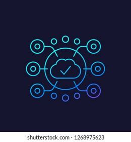 Edge Computing Vector Linear Icon Stock Vector Royalty Free Shutterstock