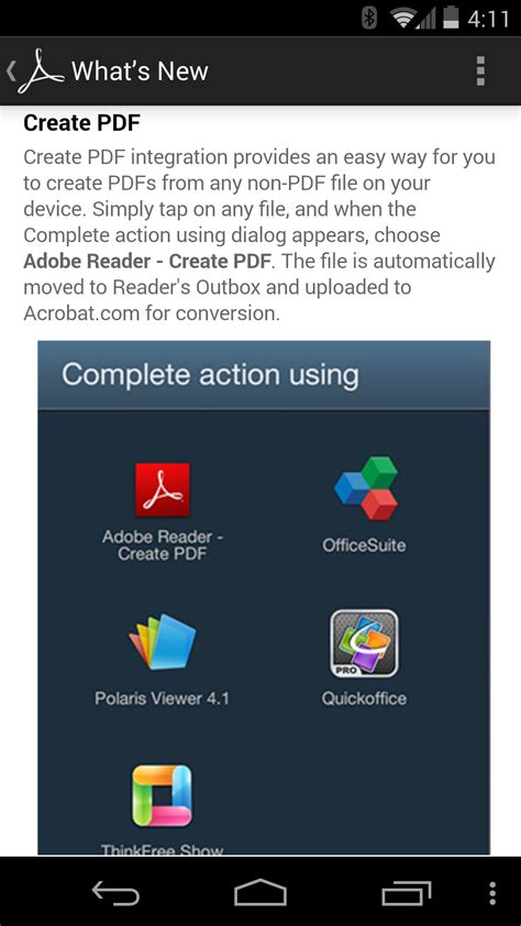 Adobe Reader For Android Updated To Version 11 1 Now Has New PDF Export Options Improved File