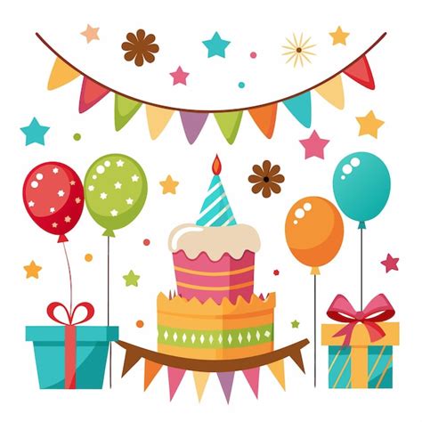 Счастливого дня рождения Премиум Ai сгенерированный вектор