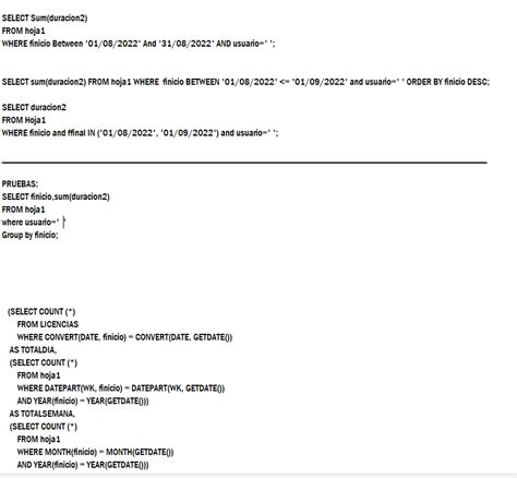 Sql Suma De Horas Totales En Cada Mes Stack Overflow En Español