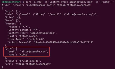 CURL POST Requests Guide Knowledge Base By PhoenixNAP