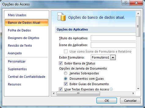 Access Exibindo Um Formulário Ao Abrir O Banco De Dados Excel E Access