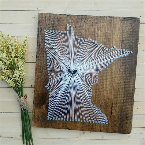 Minnesota String Art Minnesota Decor State String Art Etsy