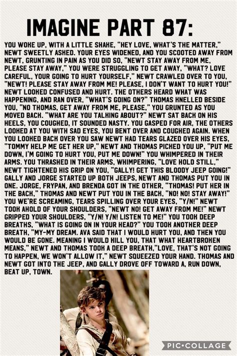 More Will Be Out Around 7 Maze Runner Thomas Maze Runner Imagines Maze Runner