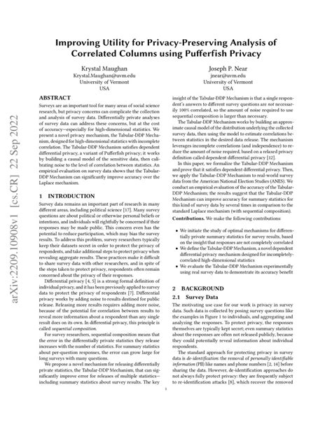 Improving Utility For Privacy Preserving Analysis Of Correlated Columns
