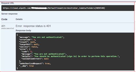 action center authentication error action center uipath community