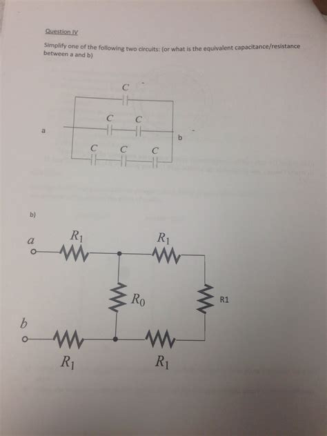 Solved Simplify One Of The Following Two Circuits Or What
