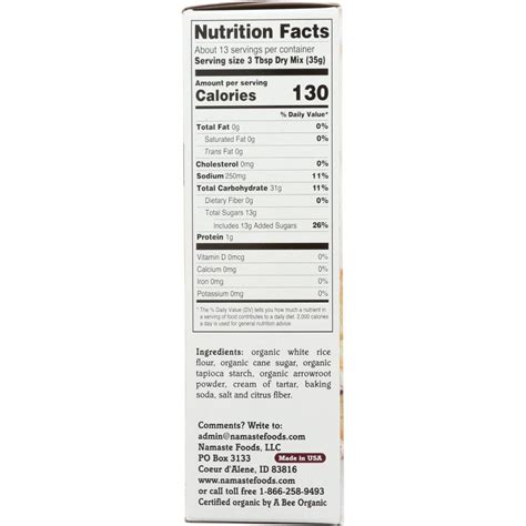 Namaste Foods Organic Quick Bread And Muffin Mix 16 Oz Case Of 2 Shelhealth