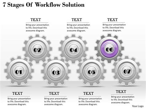Business Ppt Diagram Stages Of Workflow Solution Powerpoint Template PowerPoint