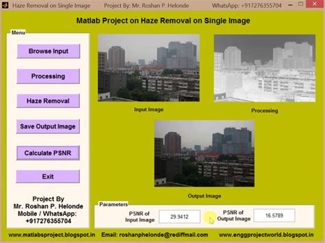 Haze Removal Using Image Processing Matlab Project With Source Code