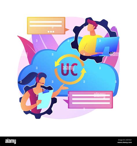 Unified Communication Abstract Concept Vector Illustration Stock Vector Image And Art Alamy