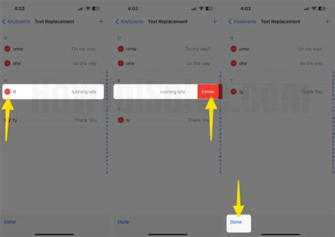 how to use text replacement shortcuts on iphone and mac