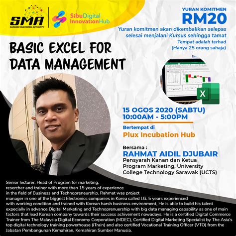 Basic Excel For Data Management Sibu Digital Innovation Hub SDIH