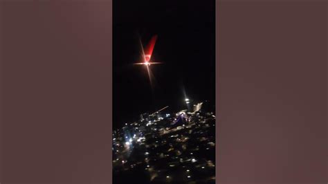 야간 비행기 이륙과 아름다운 등대와 해안풍경 Night Plane Take Off And Beautiful Lighthouse