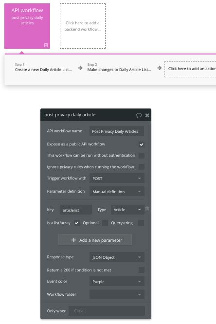 Backend Workflow To Create A New List Daily Database Bubble Forum