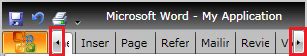Wpf Ribbonview Styling The Ribbonscrollviewer Telerik Ui For Wpf
