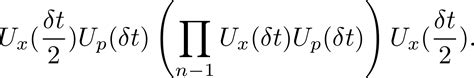 Time Evolution Split Operator Method