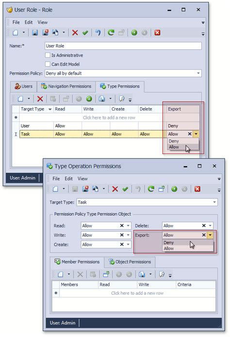 add a security operation that can be permitted or denied for a specific