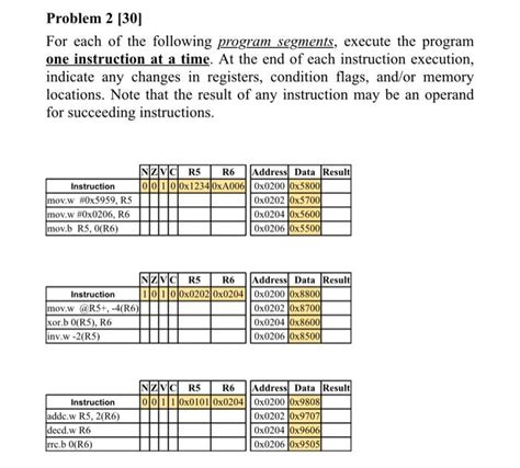 Solved Problem 2 30 For Each Of The Following Program