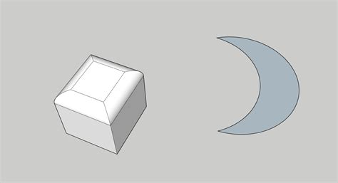 Rounded Edges Moon Shape Sketchup Sketchup Community