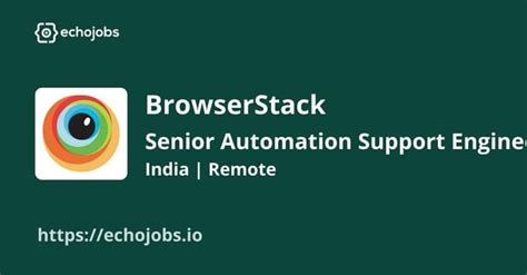 Hiring Senior Automation Support Engineer Remote Nodejs Git Api Bash Javascript Css Shell