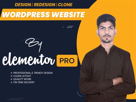 clone copy or design redesign wordpress website by elementor pro upwork