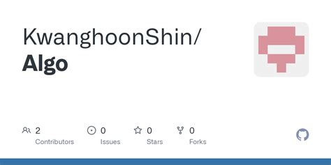 Github Kwanghoonshin Algo