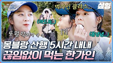 텐트밖은유럽남프랑스 한가인 걷게 하는 법 바게트 보여주기ㅋㅋㅋ 조용해지면 헥헥 아님 냠냠이라는 몽블랑 햄스터 먹가인의