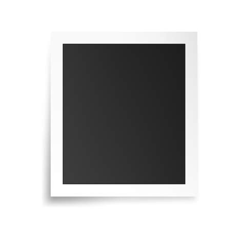 Premium Vector Retro Photo Frame With Shadow