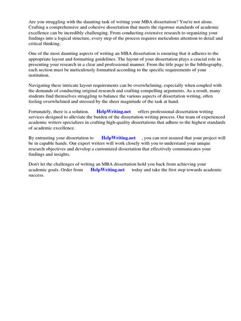 Mba Dissertation Layout Pdf Thesis Methodology Mba Dissertation Layout Pdf Thesis Methodology