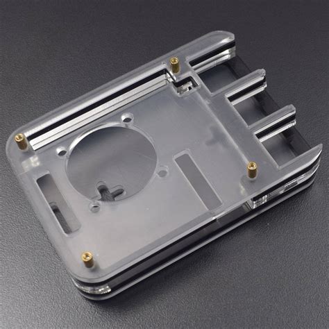 Raspberry Pi 4 4 Layer Acrylic Case Black Rees52