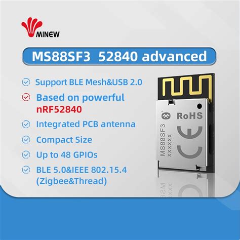 Nrf52833 Iot Module Nfc Zigbee Thread Ble 5 1 Long Range