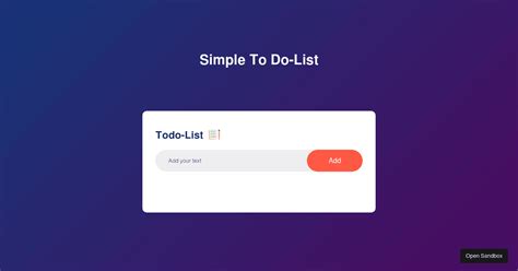 Harisuman Todo List HTML CSS JavaScript Codesandbox