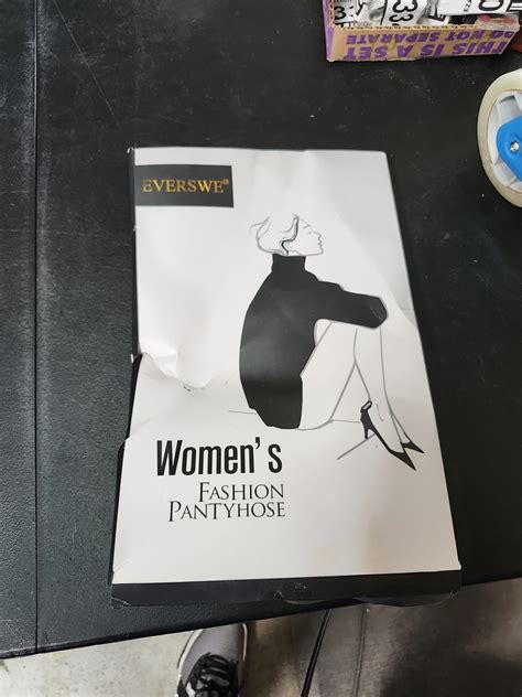 Size L Everswe 3 Pairs Womens Sheer Tights 20d High Waist Control