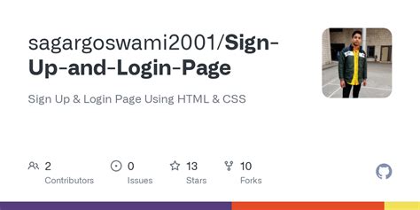 Sign Up And Login Pageformhtml At Main · Sagargoswami2001sign Up And Login Page · Github