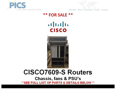 Cisco 7609 S Chassis For Sale 3 Units Available Telecomcauliffe