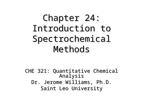PPT Chapter 24 Introduction To Spectrochemical Methods DOKUMEN TIPS