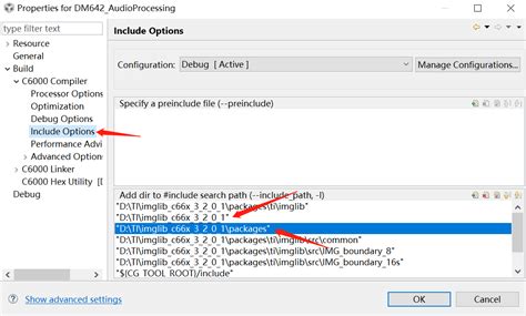 Ccstms320dm642 How To Include A New Library Into My Project Code