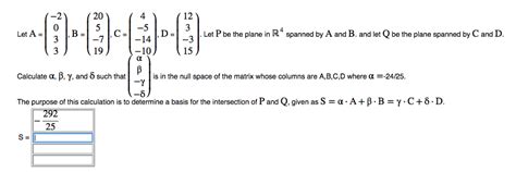 Solved Let P Be The Plane In R Spanned By A And B Chegg