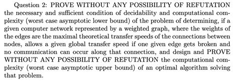 solved prove without any possibility of refutation the